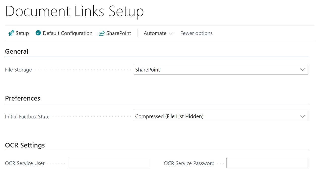 Clever Dynamics - Document Links Setup
